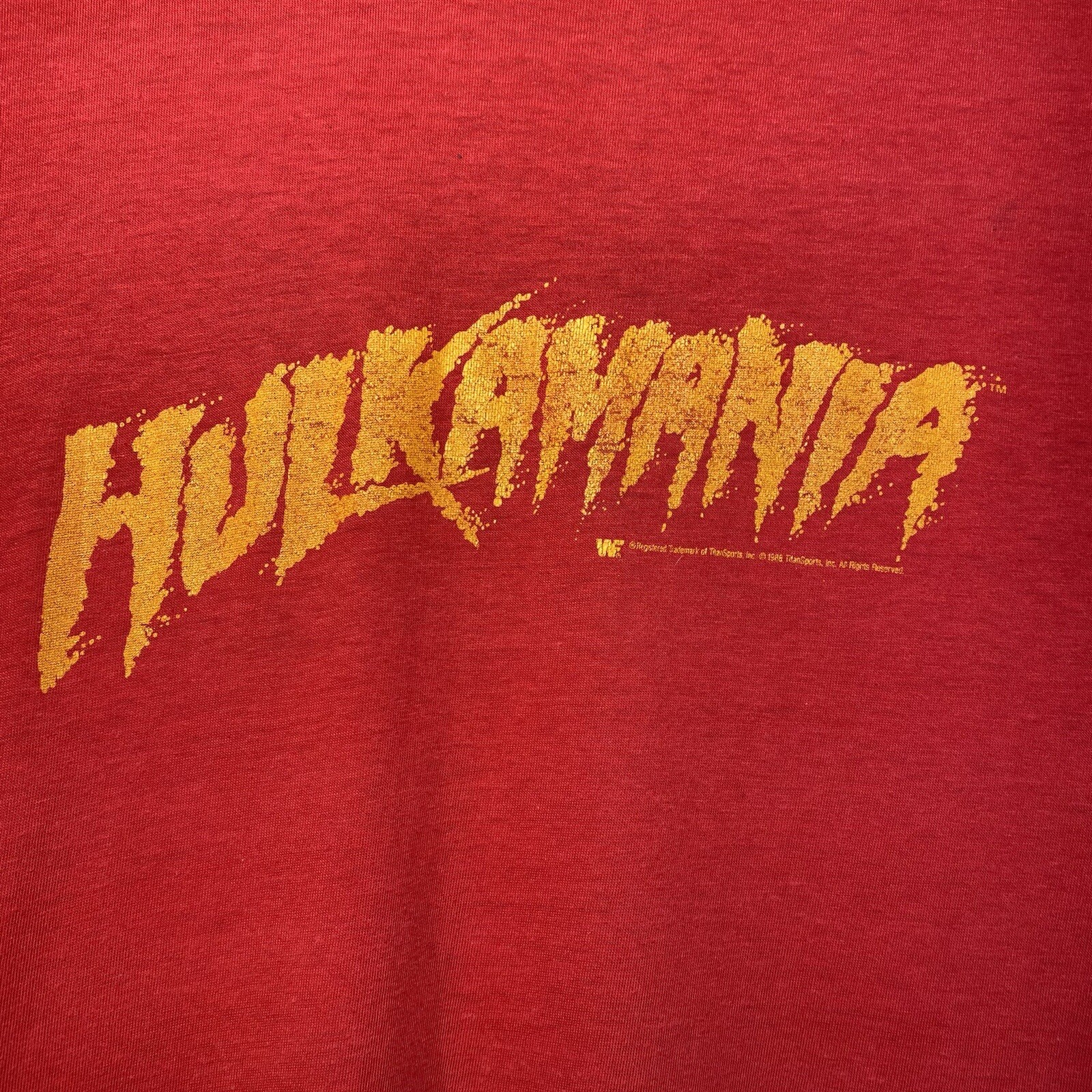 Vintage 1988 Hulk Hogan WWF Wrestling Distressed Hulk… - Gem