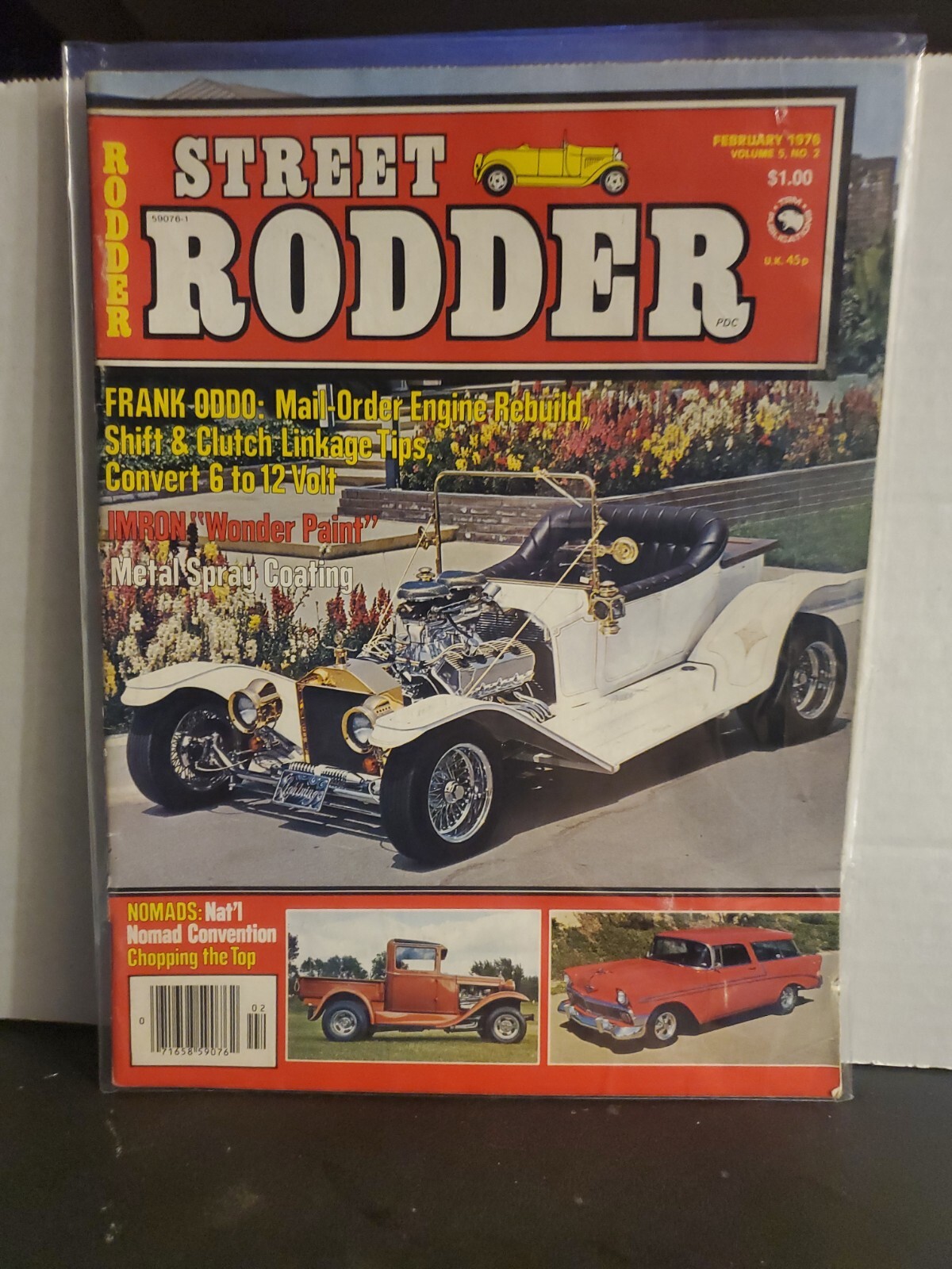 VINTAGE FEBRUARY 1976 STREET RODDER MAGAZINE HOT RODS FRANK ODDO NOMAD ...
