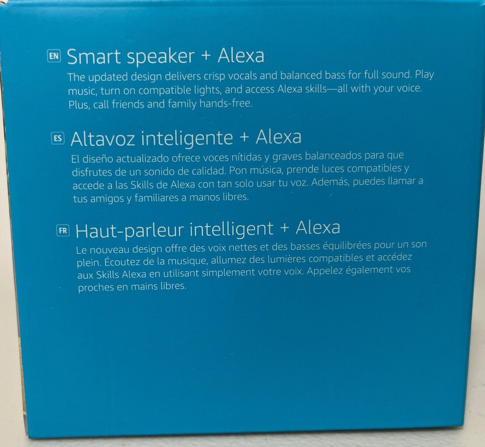 Amazon Echo Dot 4th Gen Generation Smart speaker Alexa Twilight Blue ...