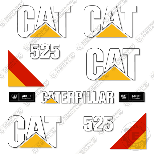 Fits Caterpillar 525 Decal Kit Forestry Skidder - 7 YEAR OUTDOOR 3M ...