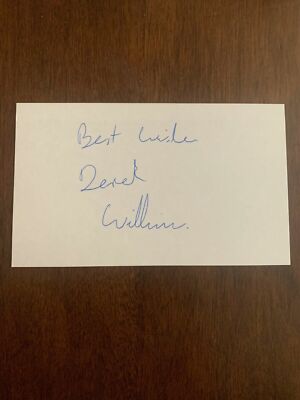 DEREK WILLIAMS - BOXER - AUTHENTIC AUTOGRAPH SIGNED- B5331 | eBay