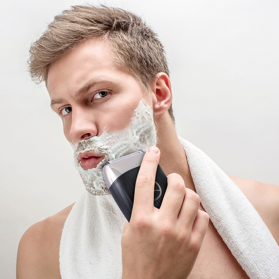 Men's USB Electric Shaver Trimmer Razor Hair Beard Shaving Machine ...