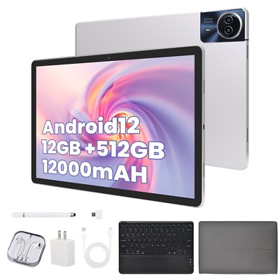 Tablet 14 inch Ultra Big Android 12 Tablets 512GB Storage 12GB RAM IPS ...