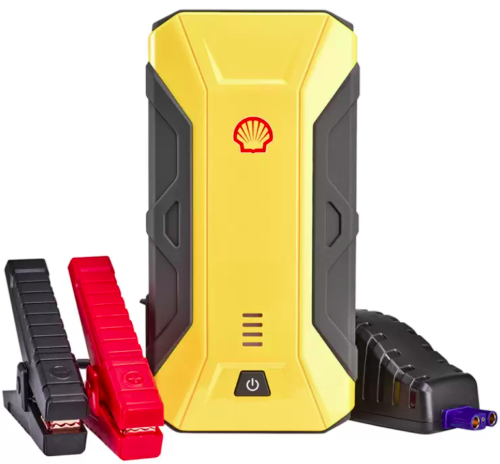Shell Lithium Jump Starter LED Torch USB Charger Power Bank Battery ...