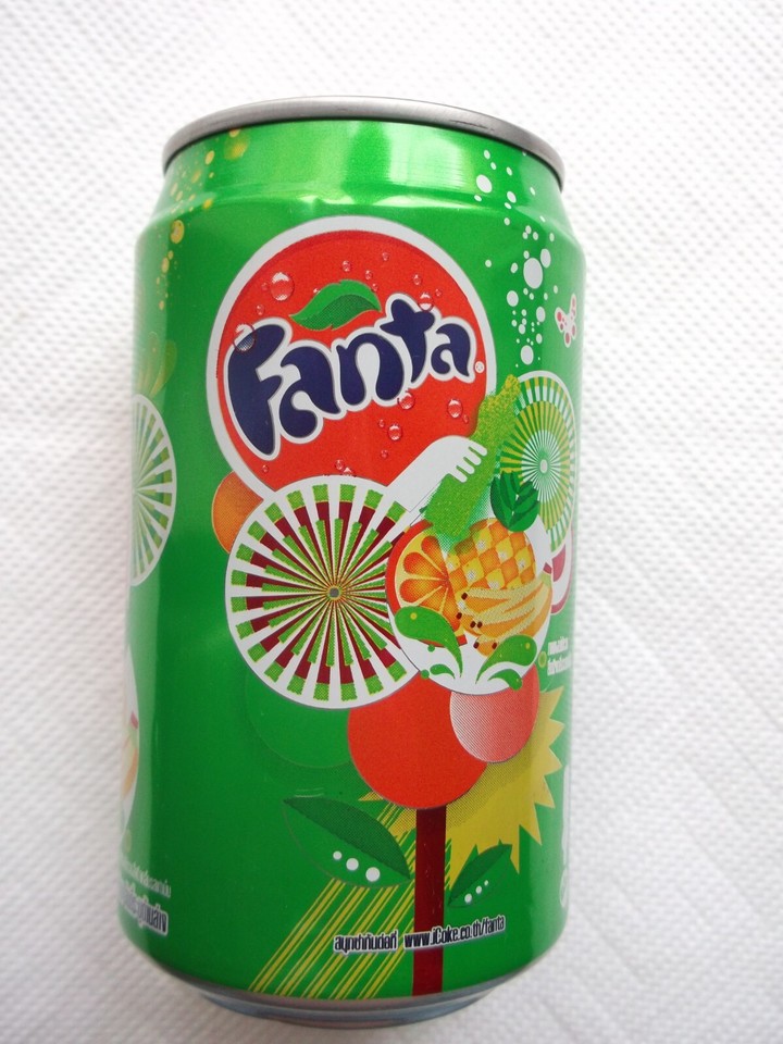 FANTA GREEN CREAM SODA 2010 THAILAND empty can 325ml top opened | eBay
