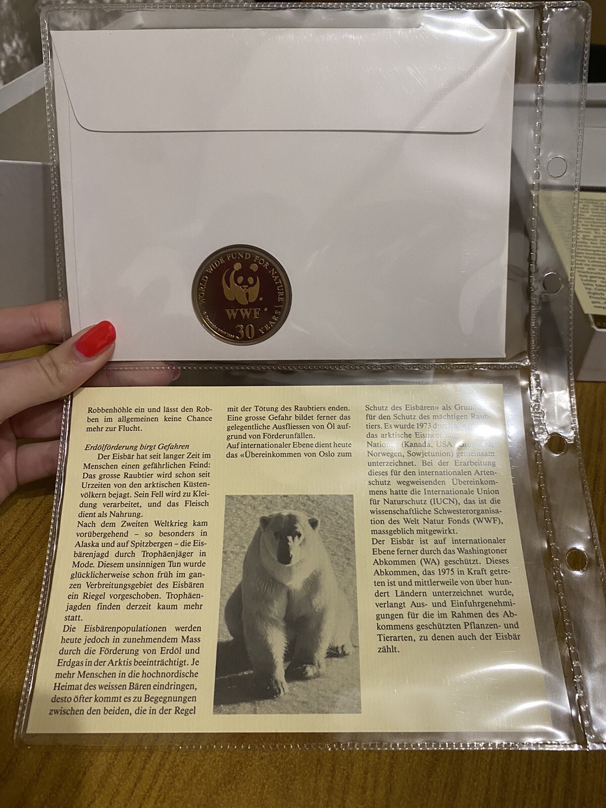 Envelope First Day Wwf 1987 With Coin And Stamp Russia Polar Bear Teddy ...