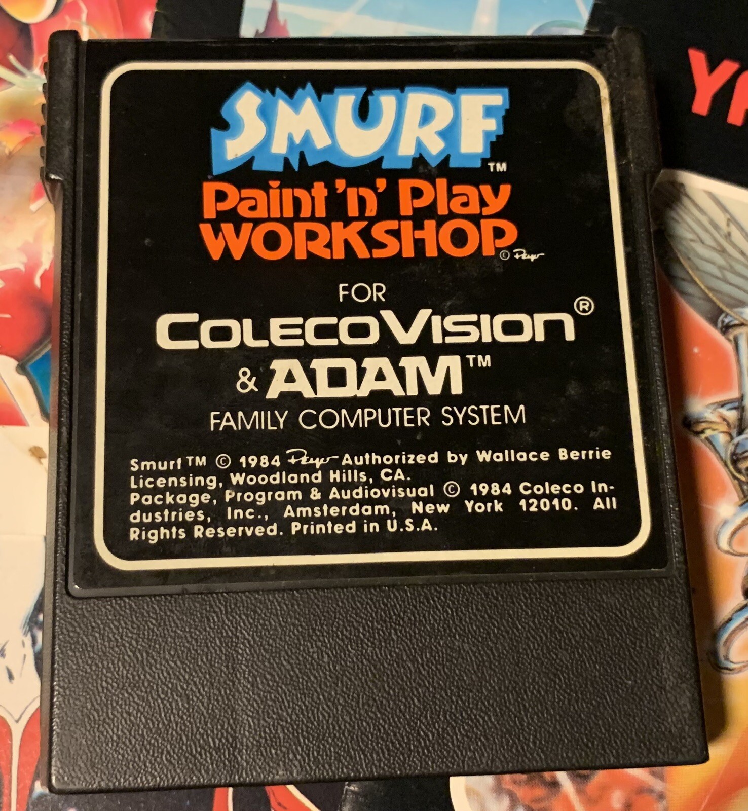ColecoVision Smurf Paint 'n Play Game Cartridge Tested & Working | eBay