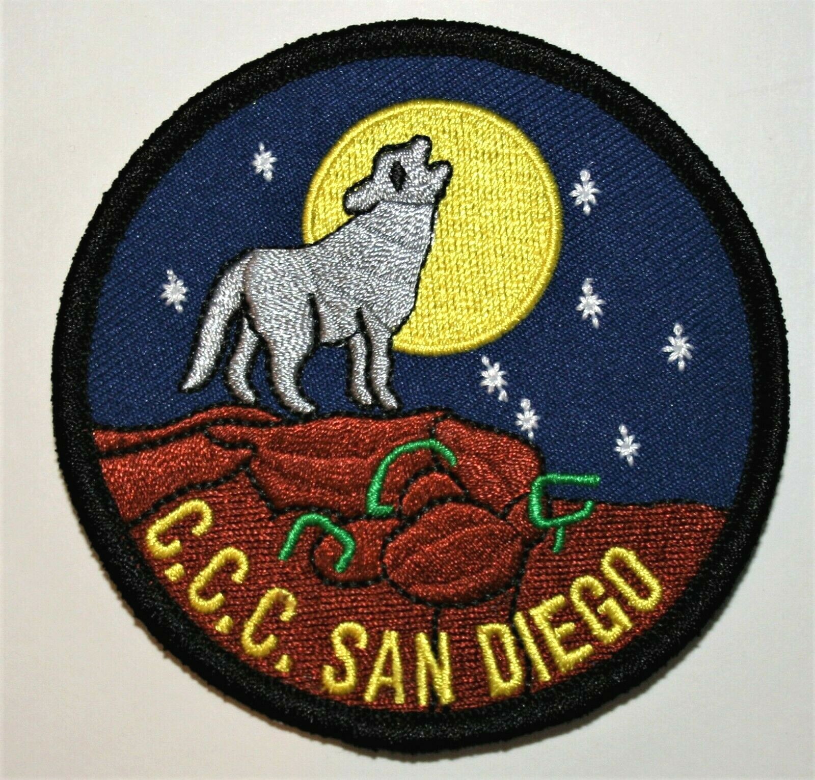 Vintage 1980s California Conservation Corp. CCC Bear State Flag Patch ...