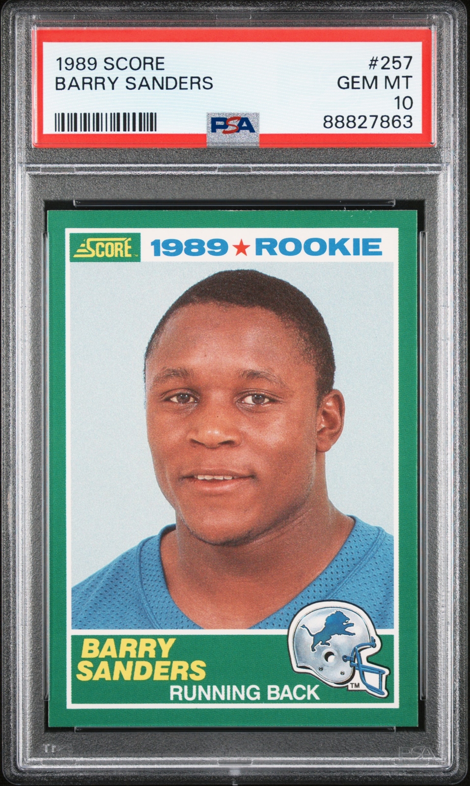 Barry Sanders 1989 Score #257 Base Price Guide - Sports Card Investor