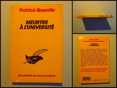 Meurtre à l'Université. Patrick Quentin. Policier Le Masque N° 166 | eBay