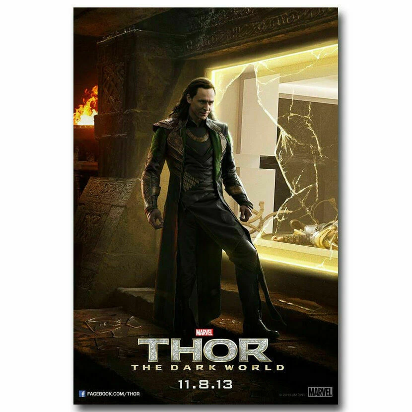 Loki Thor The Dark World Poster
