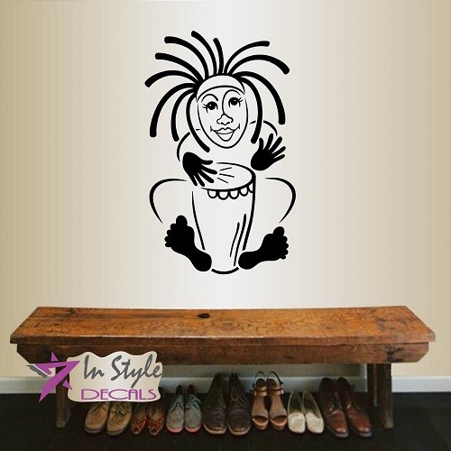 Vinyl Decal Rastafarian Drummer Man Jamaica Reggae Wall Mural Sticker ...