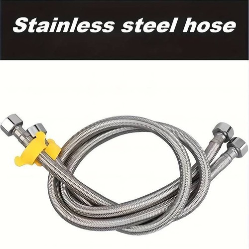 15mm x 1/2" Flexible Tap Toilet Cistern Connector 150mm Braided Flexi ...