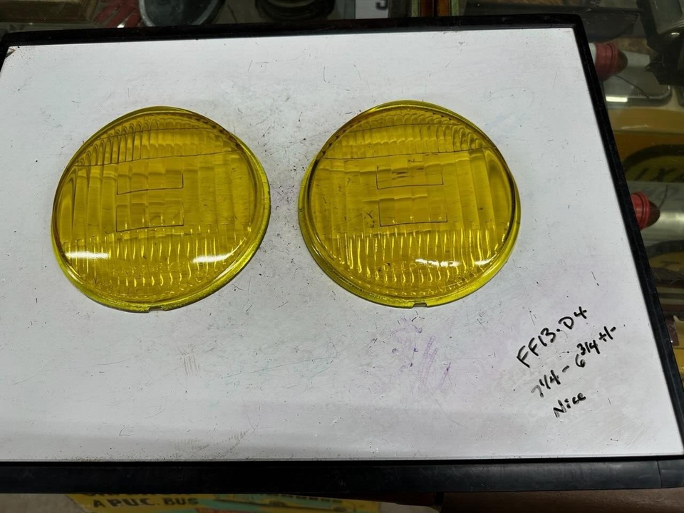 Large VINTAGE PAIR Original CATS EYE AUXILIARY LAMP 9000 Fog Light ...