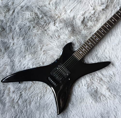 Stealth Chuck Schuldiner Black Electric Guitar 24 Frets FR Bridge Free ...