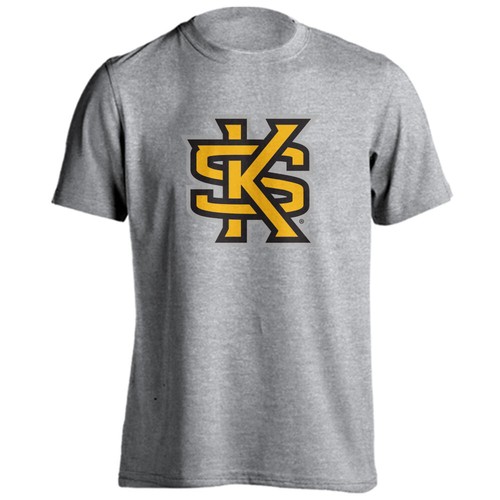 Kennesaw State University KSU Owls Interlocking KS Logo Short Sleeve T ...