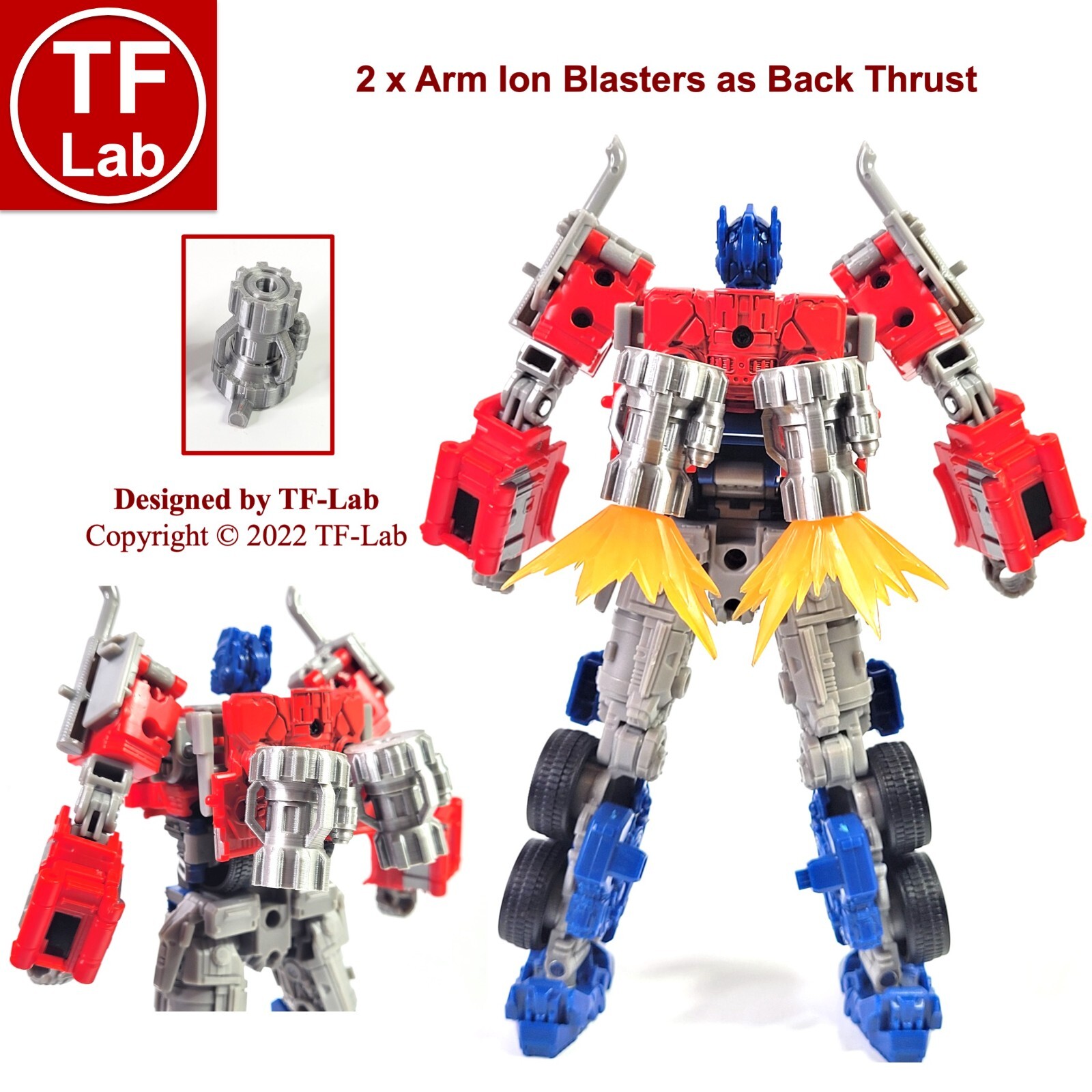 Battle Axe+Arm Blaster Upgrade Kit: Transformers Optimus Prime Studio ...