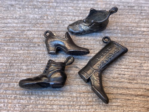 VTG MINIATURE SHOE ADVERTISING CHARMS BUFFALO BULLSEYE BOOTS HOOD ...