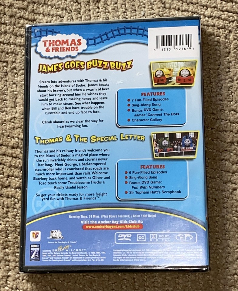 THOMAS & FRIENDS JAMES GOES BUZZ BUZZ / THOMAS THE SPECIAL LETTER DVD ...