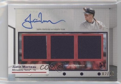 2024 Topps Museum Collection Sapphire /15 Justin Morneau #SWTRA-JM Auto ...
