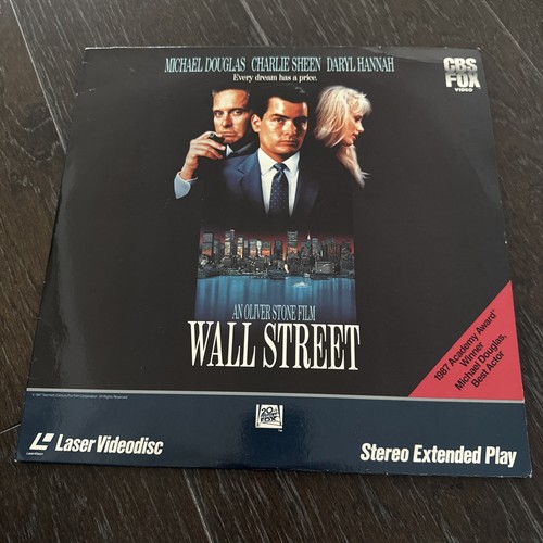 Wall Street Laserdisc LD Michael Douglas Charlie Sheen Daryl Hannah ...