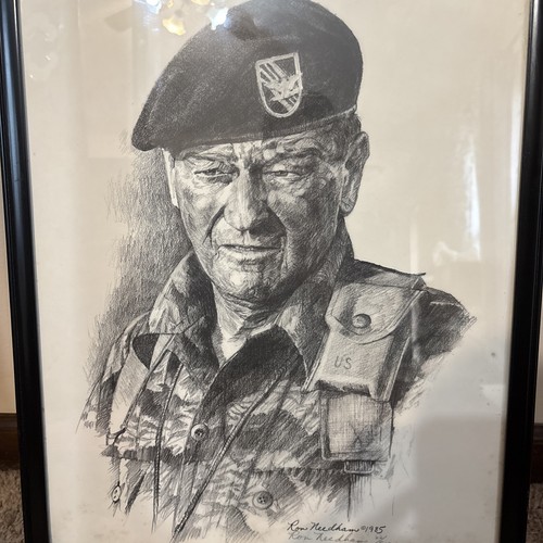 John Wayne Lithograph By Ron Needham, Signed 1985; 22 Of 500 | eBay