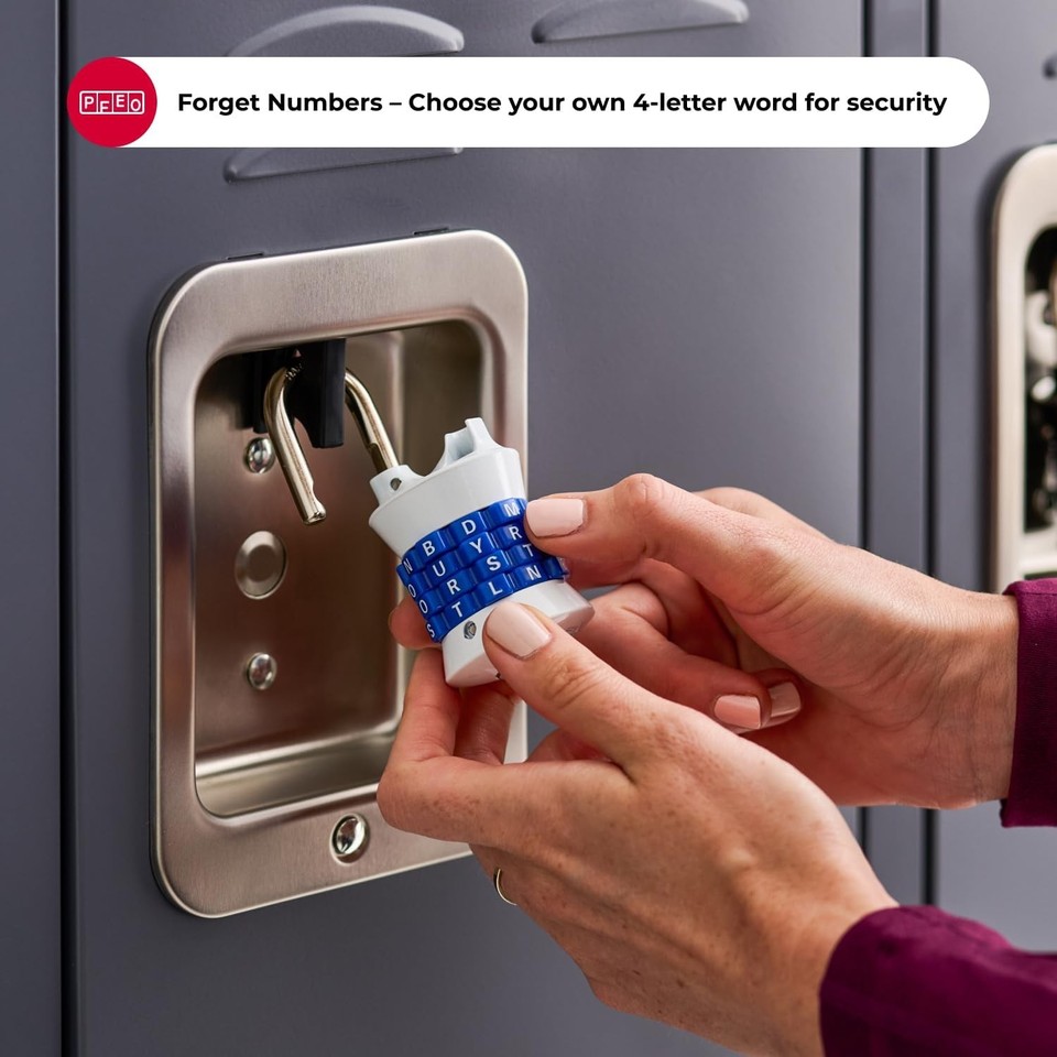 Master Lock Word Combination Lock for Gym and School Lockers, 1535DWD ...