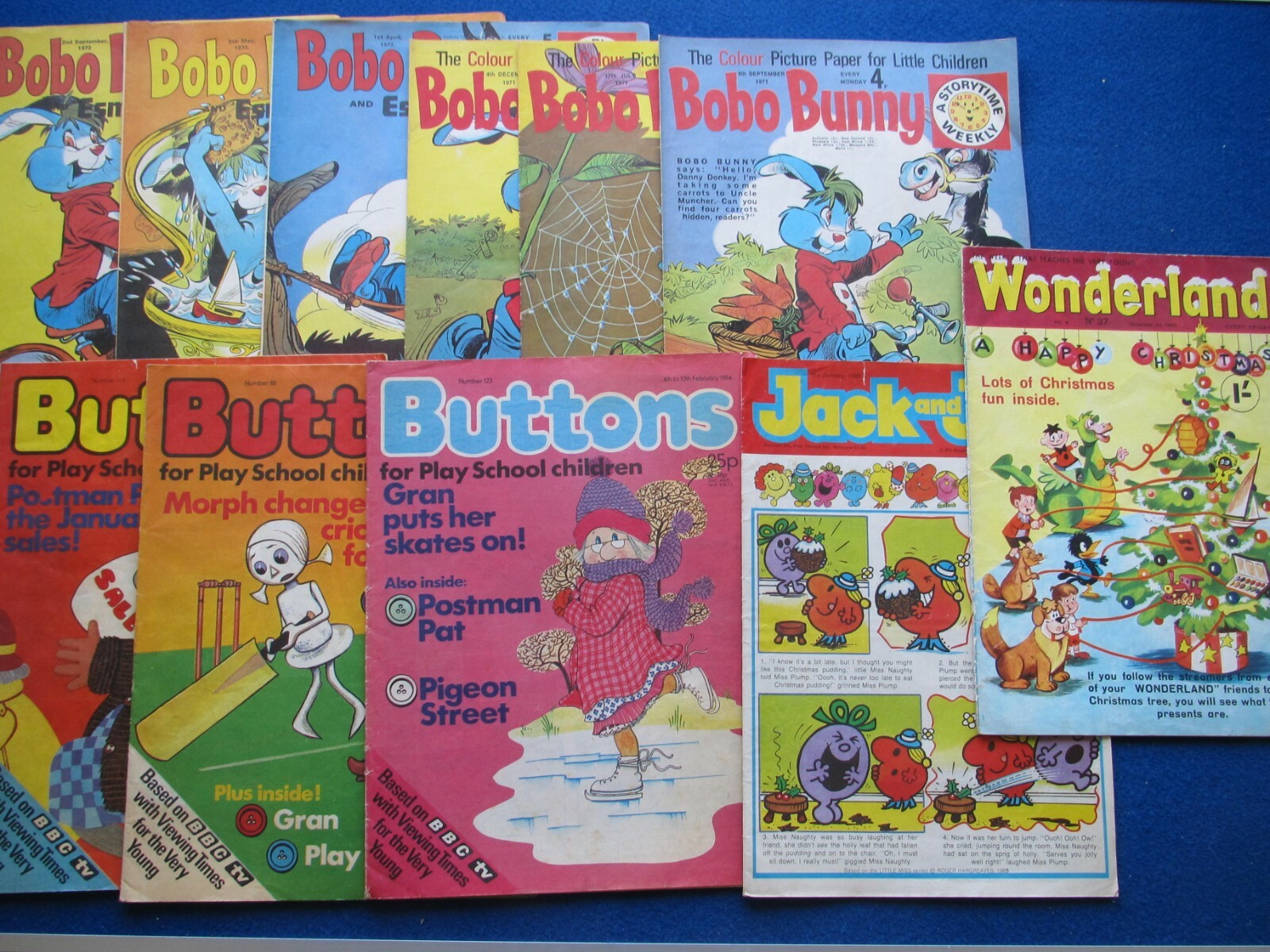 Bobo Bunny / Buttons etc : UK Comics - Job Lot x 11 issues from 1970's ...