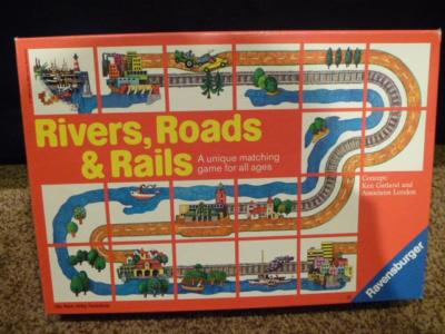 Rivers Roads and Rails Matching Board Game 1989 Ravensburger Germany | eBay
