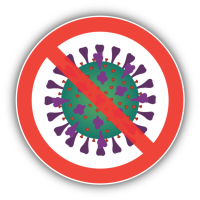 No Germ Virus Cartoon Vinyl Sticker Car Bumper Decal - ''SIZES" ID:1 | eBay