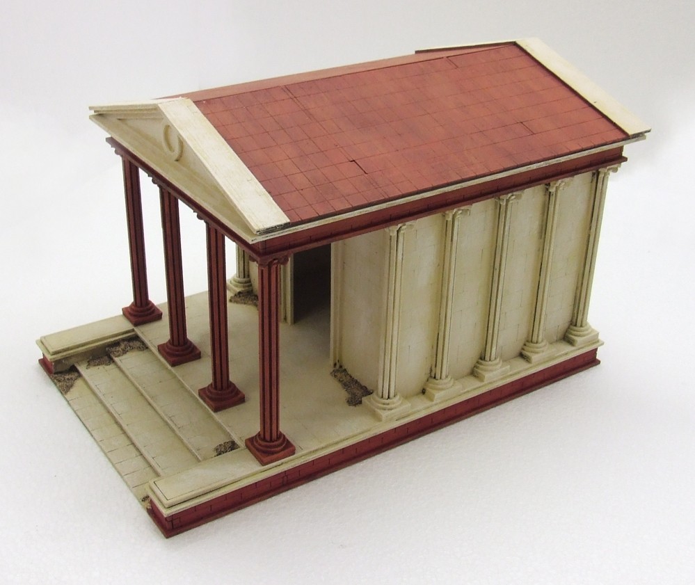 ROMAN TEMPLE (Streets & Gangs of Rome) - 28mm - ASSEMBLED MDF & HIGHLY ...