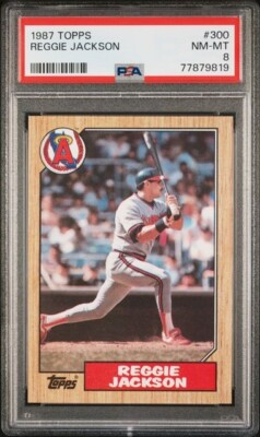 1987 TOPPS REGGIE JACKSON #300 PSA 8 MINT | eBay