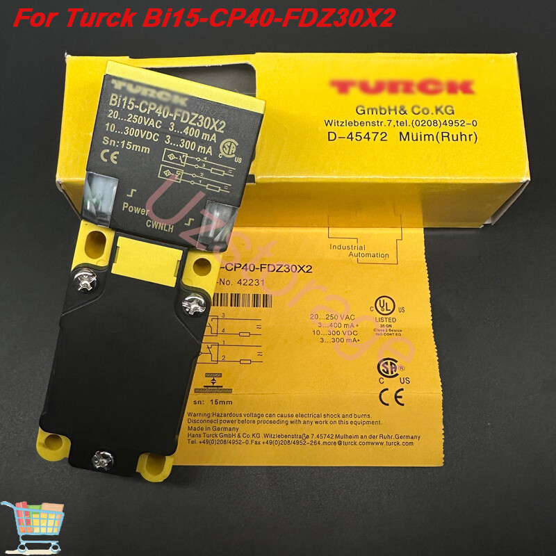 New In Box 20-250VAC 3-400mA 15mm For Turck Bi15-CP40-FDZ30X2 Proximity ...