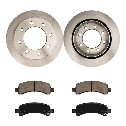 Rear Disc Rotors Brake Pads For Chevrolet Express 3500 2003-2019 6.0L ...