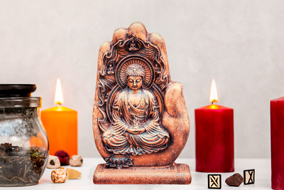 Zen Buddha Hand Statue Small Buddha Statue Hand Wood Carved Buddha ...