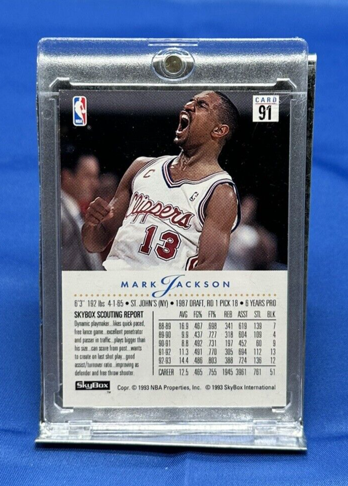 Mark Jackson Los Angeles Clippers 1993 Skybox Basketball Card #91 | eBay