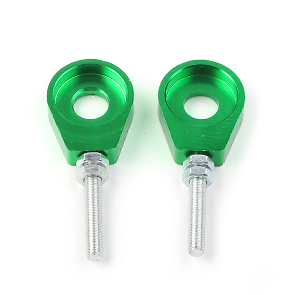 2Pcs Green 12mm Chain Adjuster Block Tensioner For Pit Quad Dirt Bike ...
