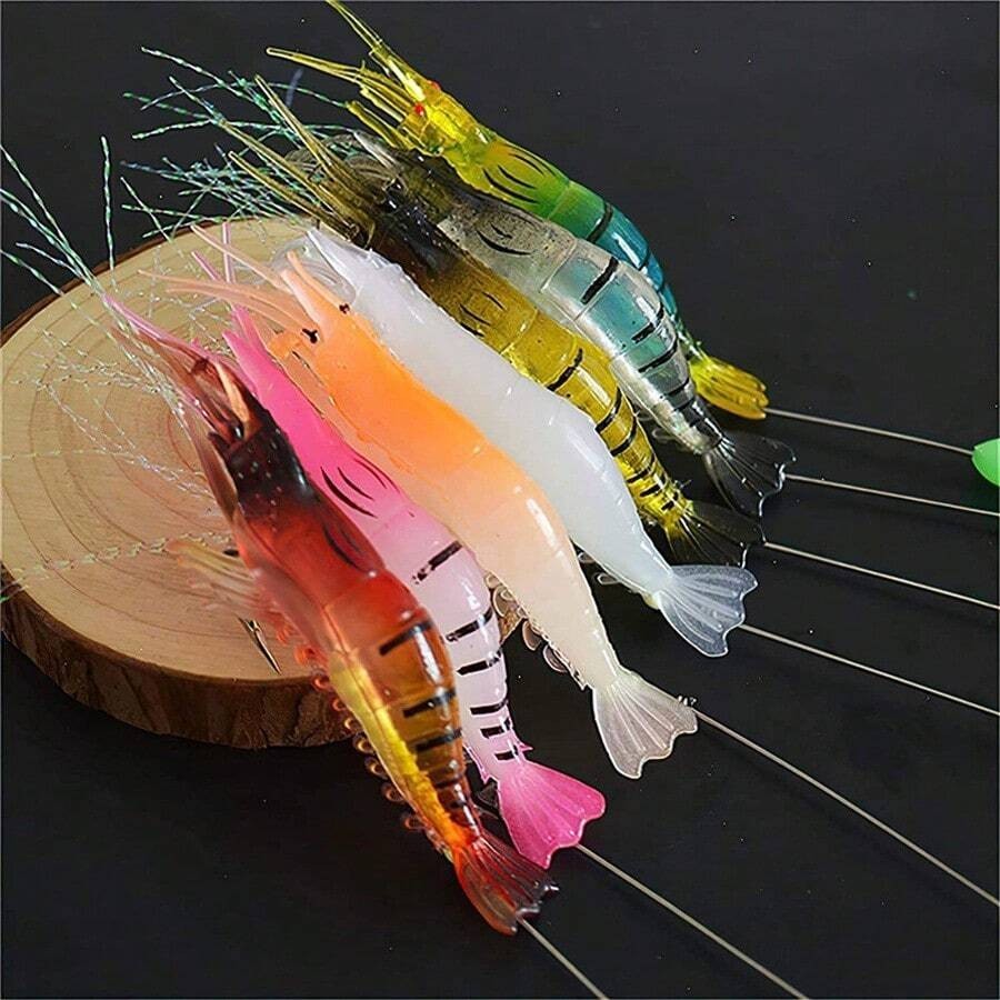 7pcs Realistic Shrimp Lure For Effective Fishing | eBay