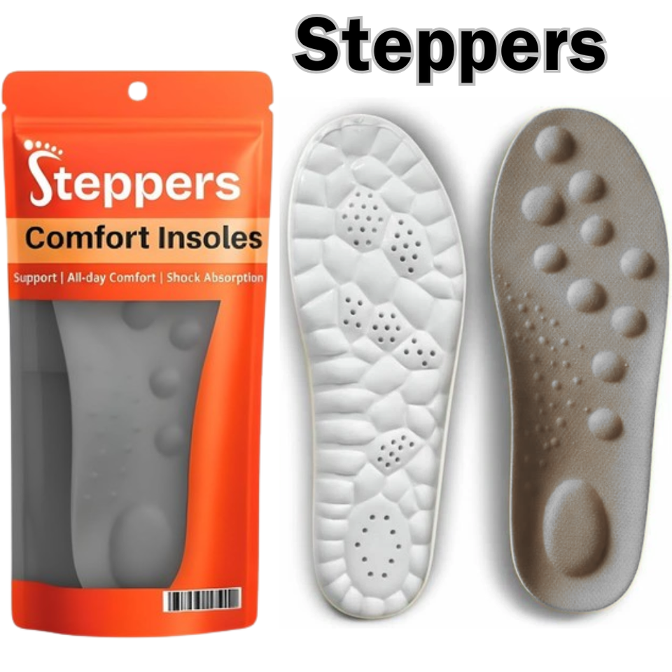Steppers 4D insoles Control Edge Arch Support inserts with Shock ...