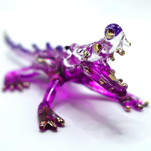 Crocodile/Alligator Miniature Figurines Animals Hand Blown Glass ...