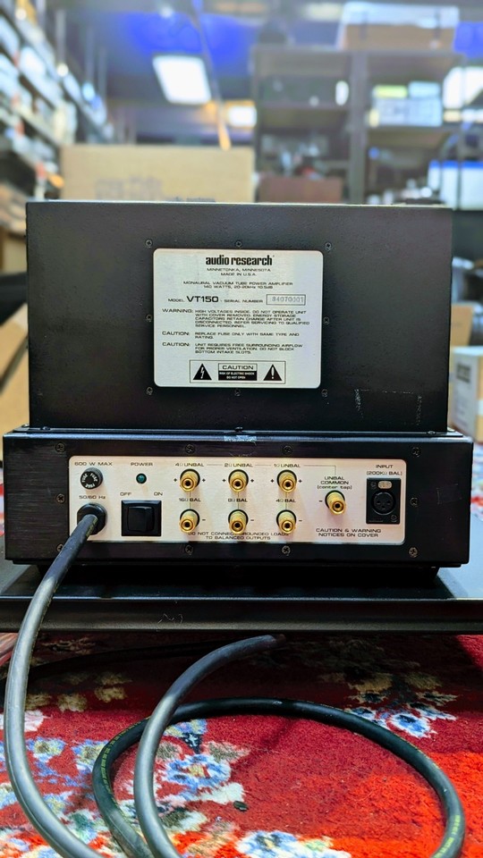 Audio Research VT150 Tube Monoblock Power Amplifiers | eBay