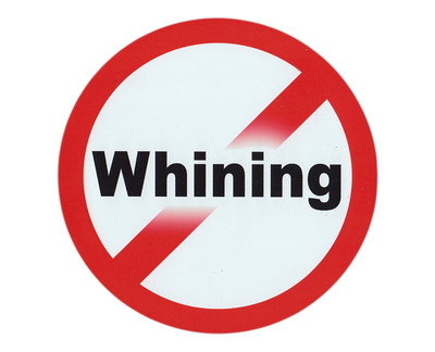 Magnetic Bumper Sticker - No Whining, Stop Complaining - Round Magnet ...
