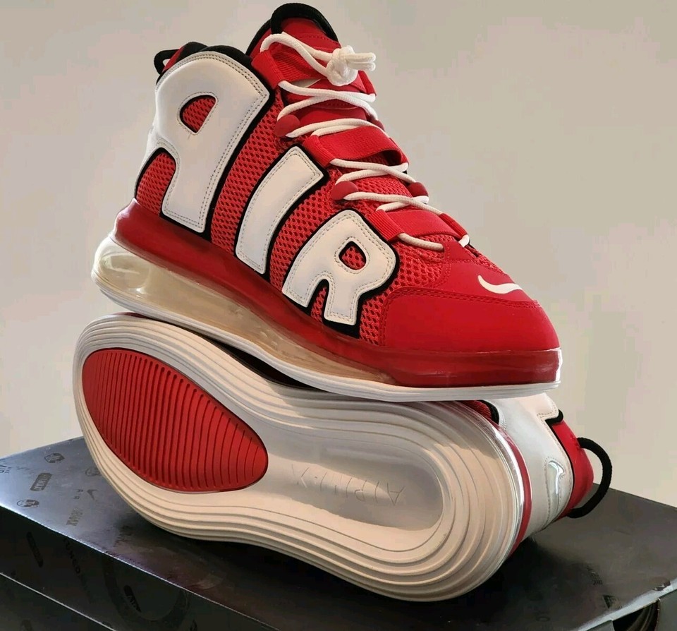 Nike Air More Uptempo 720 Red Size 13 Pippen Jordan Kobe Penny KD Kidd ...
