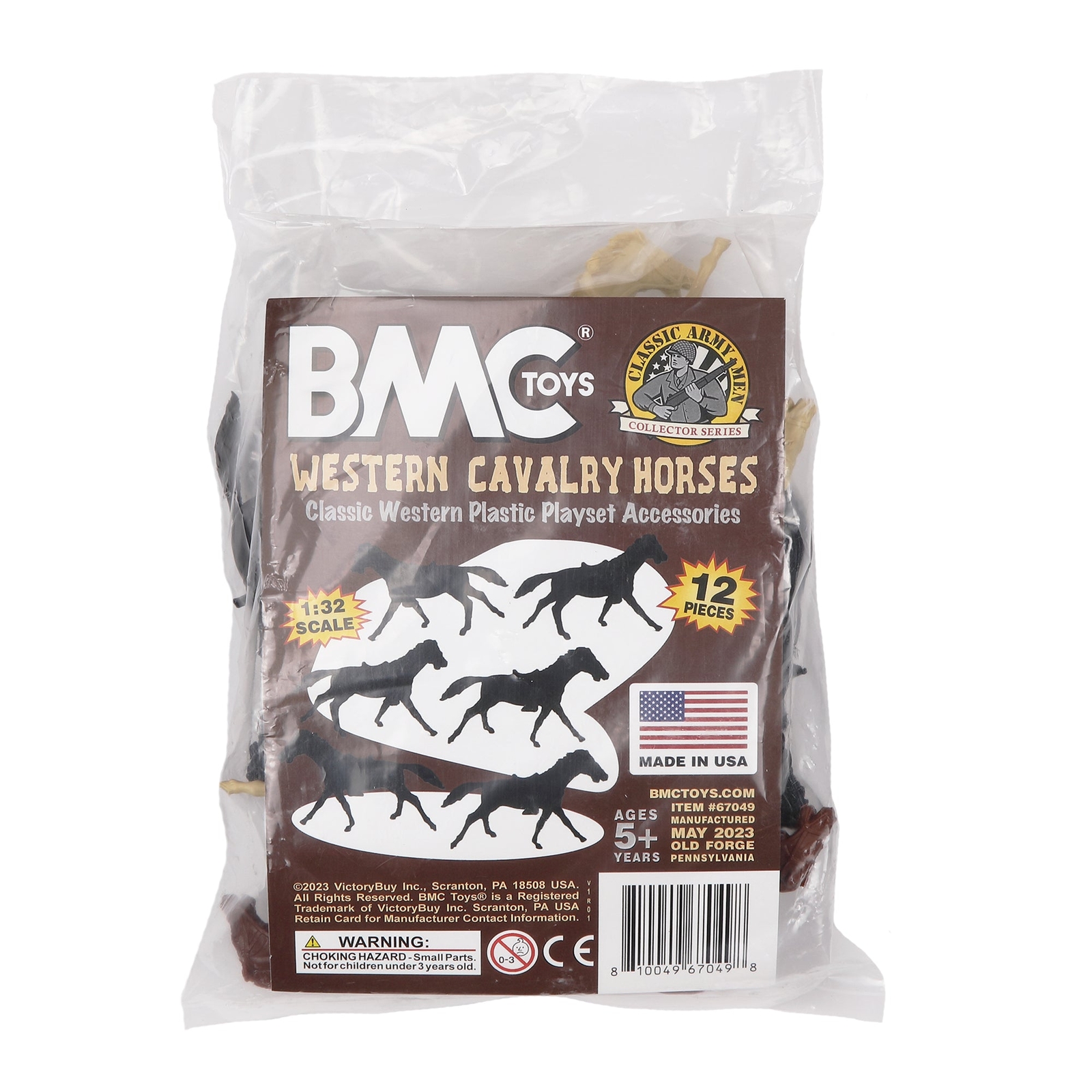 BMC Marx Recast Wild West Cavalry Horse Plastic WESTERN Figure Playset ...