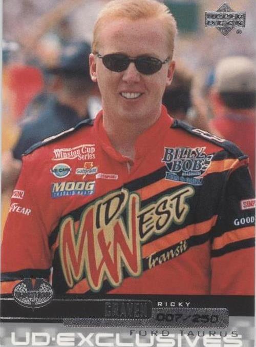 2000 Upper Deck Victory Circle - Ricky Craven #49 Exclusives Level 1 ...