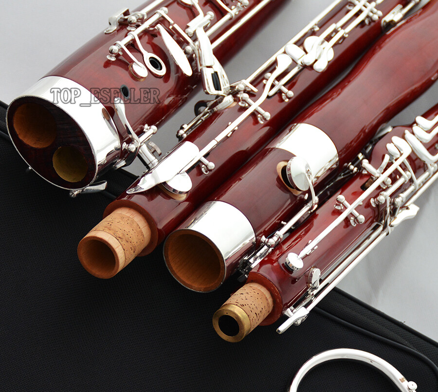 Professional Maple Bassoon Heckel system C Keys Silver Plated With Case ...