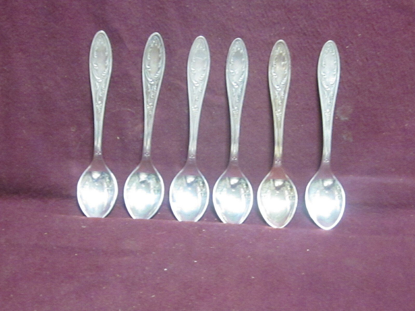 Russian Silverplate 6 MHU SPOON 4 1/4" No Mono | eBay