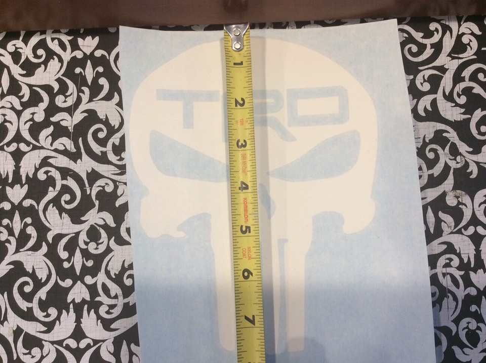 Toyota TRD Skull punisher , Tacoma , tundra . Skull decal , mix and ...