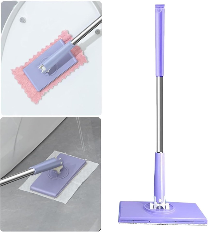 Automatic Cloth Changing Mop Mini Hands-Free Mop Compatible Face Towel ...