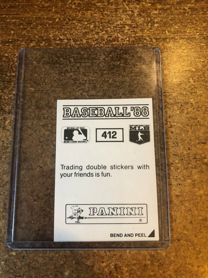 1988 Panini Baseball Stickers # 412 Carmelo Martinez | eBay